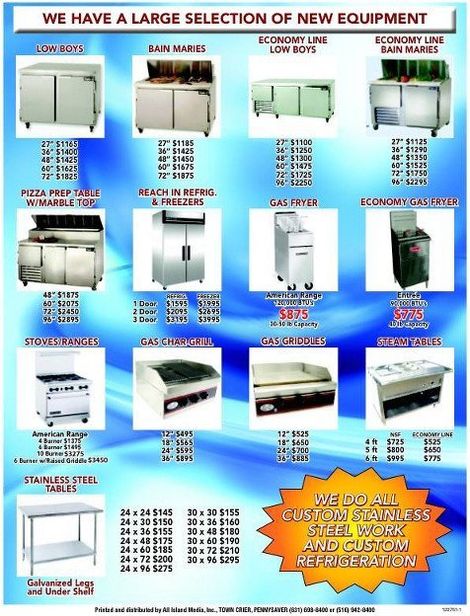 Kitchen Kings New & Used Restaurant Equipment Inc. Specials Farmingdale