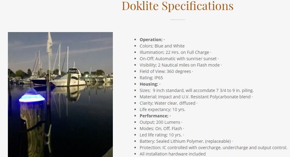 DokLite Solar Piling Caps