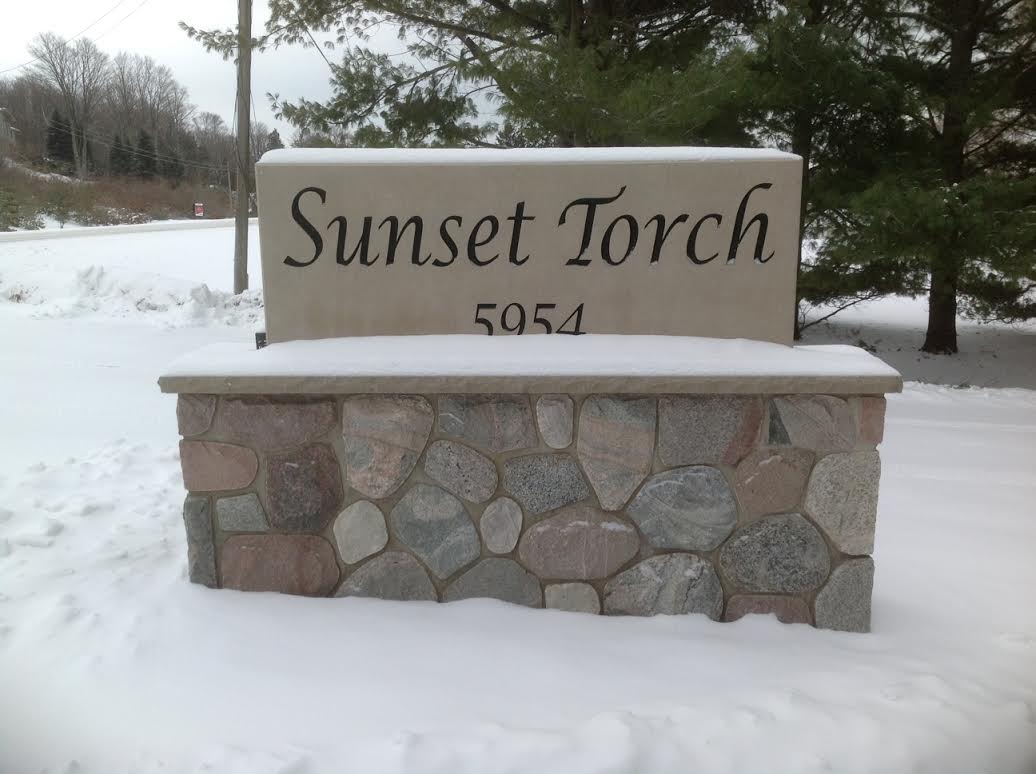Natural Limestone Signage | Limestone Sign | Central Lake MI