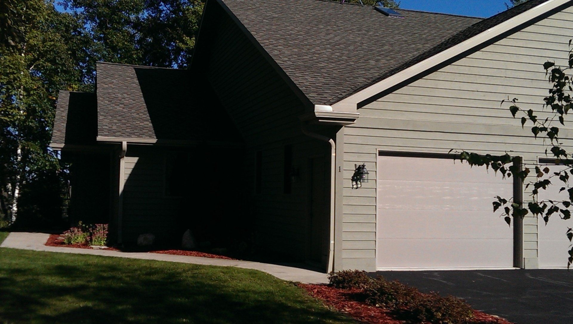 New Clay 5 Inch Gutters and 3x4 Downspouts on Re-roofed Condos