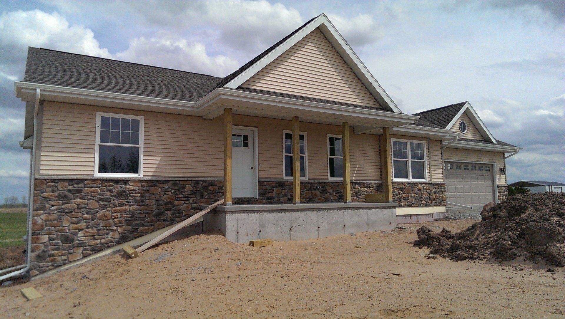 New 5 inch gutter and 3x4 downspouts