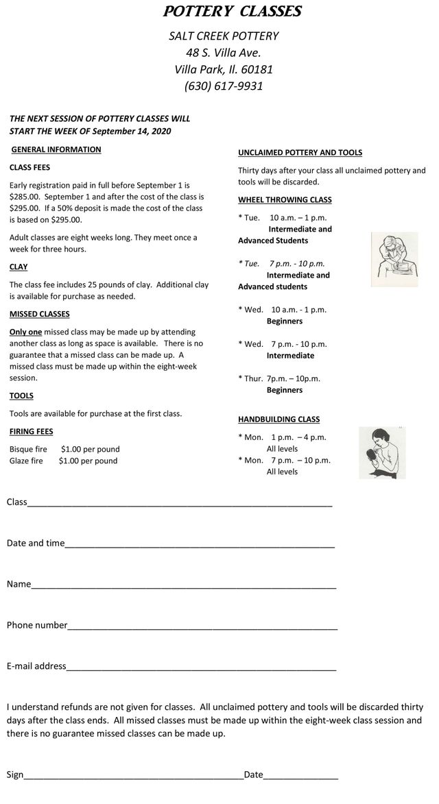 Pottery Classes | Pottery Workshops | Villa Park, IL