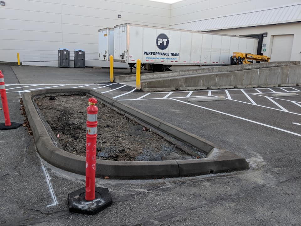 Extruded Curbing & Wheel Stops | Parking Lot Curbs Bellingham & Mount ...